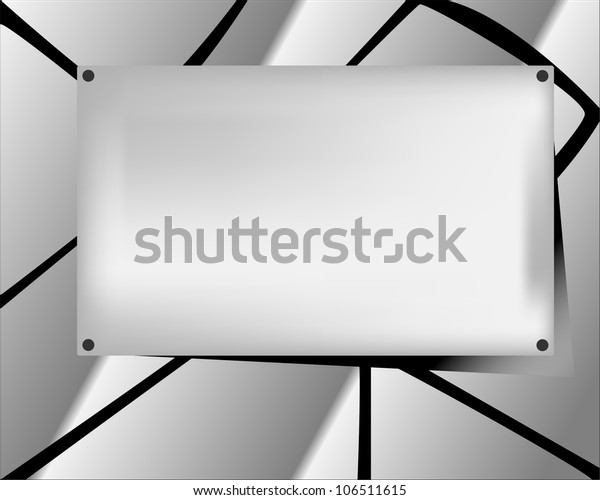 Metallic Plaque Signage Vector Illustration Stock Vector (Royalty Free ...