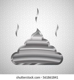 Metallic Poop Vector Illustration Stock Vector (Royalty Free) 561861841 ...