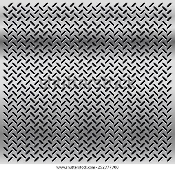 Metallic Sheet Pattern Perforated Punched Metal Stock Vector (Royalty ...