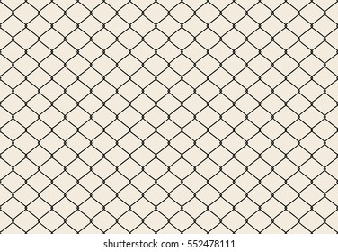 Seamless Metal Grid Fence Design Pattern Stock Vector (Royalty Free ...