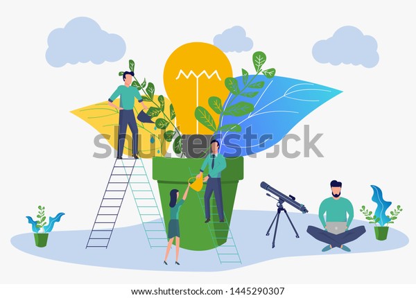 Metaphor Birth Creative Business Idea Business Stock Vector (Royalty ...