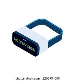 Metaverse Icon Virtual Reality Technology Icon Stock Vector (Royalty ...