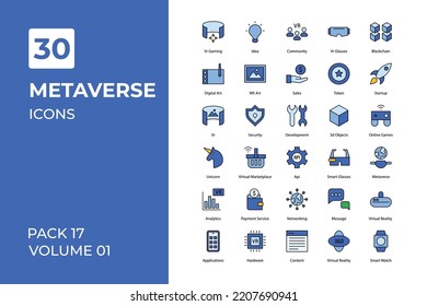 Metaverse Icons Collection Set Vector Line Stock Vector (Royalty Free) 2207690941 | Shutterstock