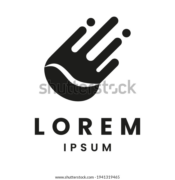 Meteor Coffee Bean Logo Template Suitable Stock Vector (Royalty Free ...