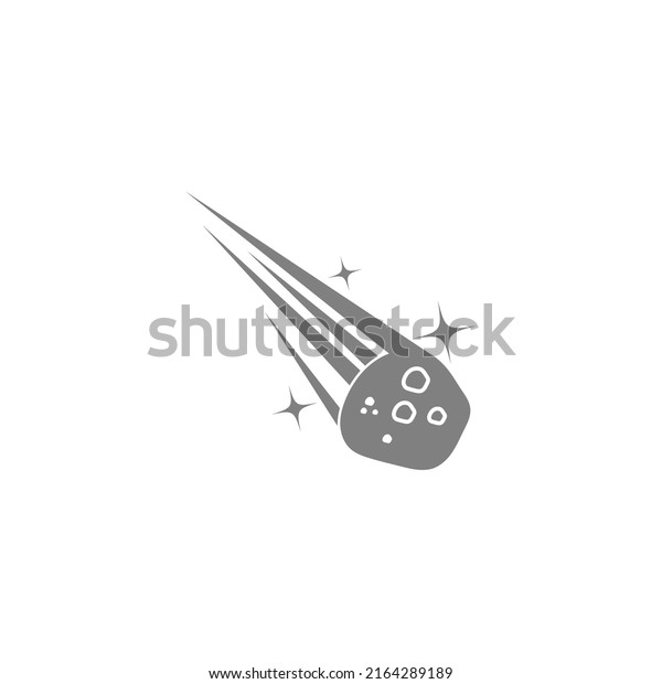 Meteor Icon Logo Design Illustration Template Stock Vector (Royalty ...