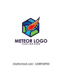 Meteor Logo Design Stock Vector (Royalty Free) 1208918950 | Shutterstock