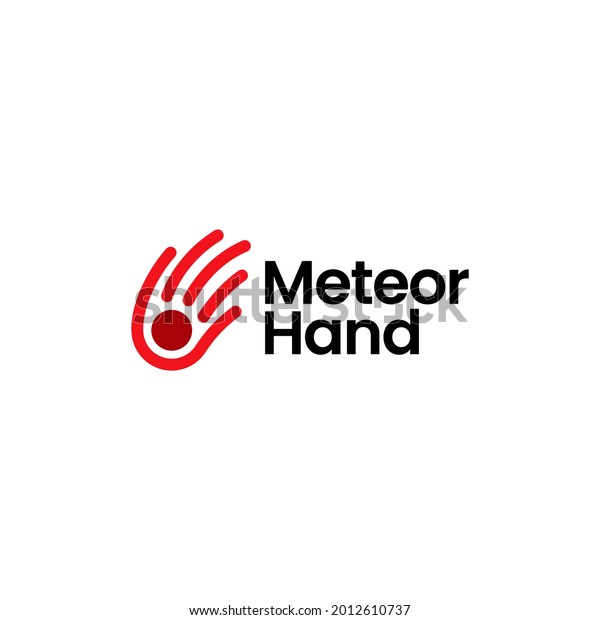 Meteorite Hand Impact Meteor Logo Vector Stock Vector (Royalty Free ...