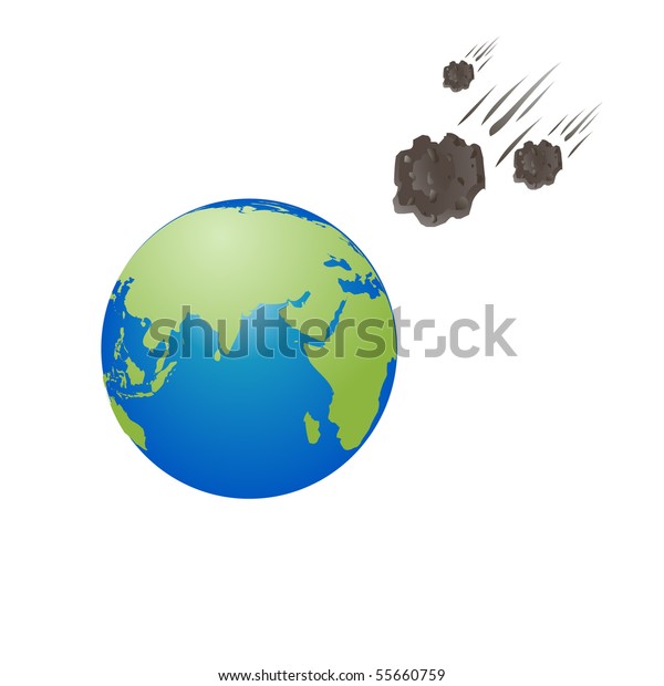 Meteorite Shower Icon Sign Vector Isolated Stock Vector (Royalty Free ...