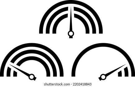 Meter Black White Icon Stock Vector (Royalty Free) 2202418843 ...