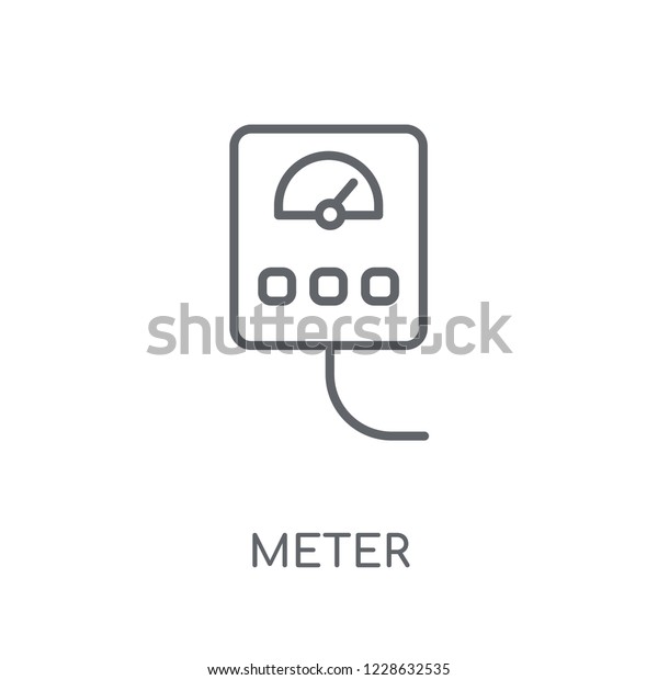 Meter Linear Icon Modern Outline Meter Stock Vector (Royalty Free ...