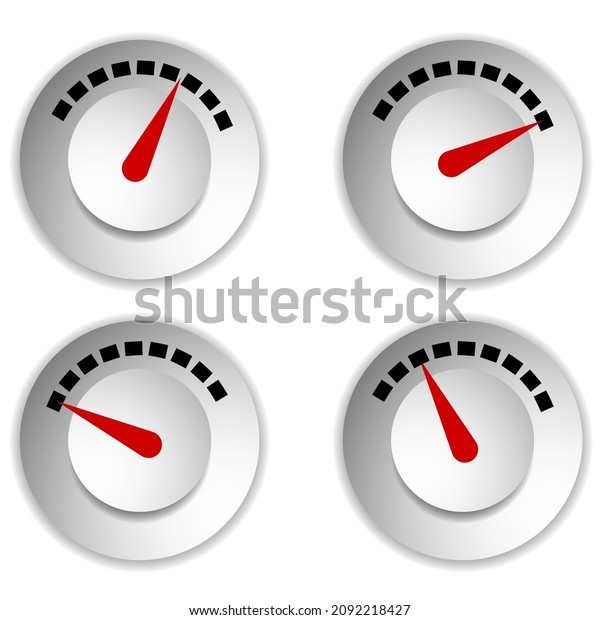Meter Metre Gauge Element Measurement Progress Stock Vector (Royalty ...