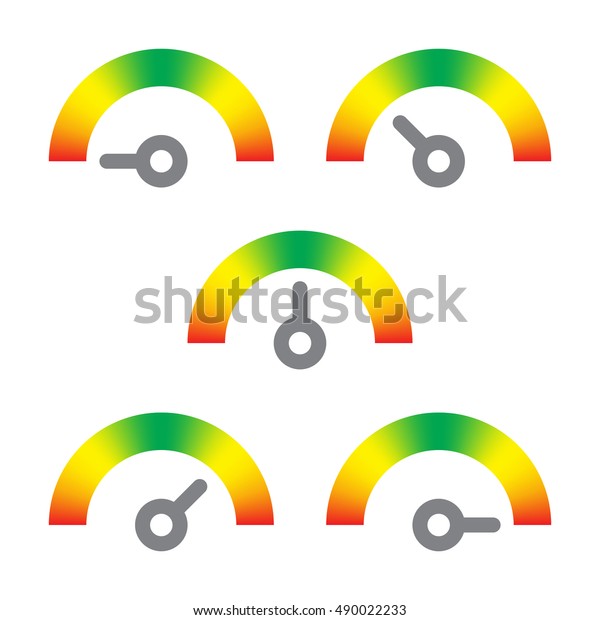 Meter Signs Infographic Gauge Element Red: เวกเตอร์สต็อก (ปลอดค่า ...
