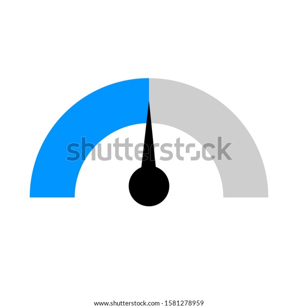 Meters Icon Indicator Isolated Vector Stock Vector (Royalty Free ...