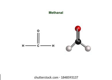 Methanal Chemical Molecular Structure Vector Design Stock Vector ...