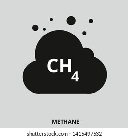 Methane Icon Vector Ch4 Chemistry: vector de stock (libre de regalías ...