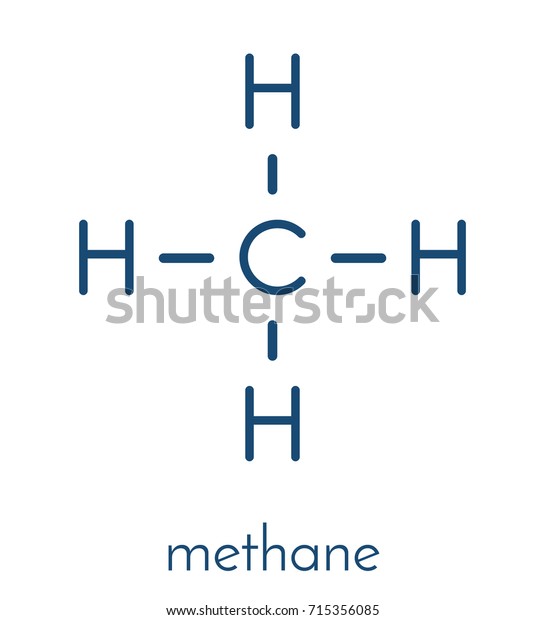 Methane Natural Gas Molecule Main Component Stock Vector (Royalty Free ...