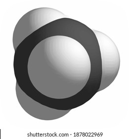 Methane Space Filling Model 3d Molecular 库存矢量图（免版税）1878022969 ...