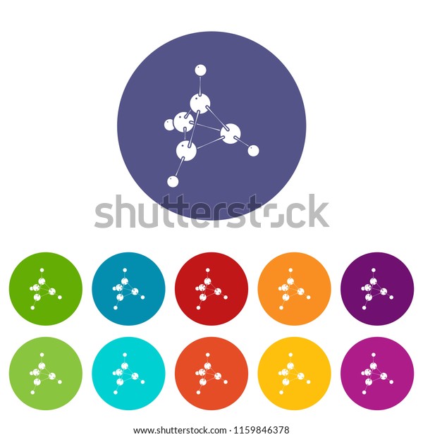 Methanol Icons Color Set Vector Any Stock Vector (Royalty Free ...