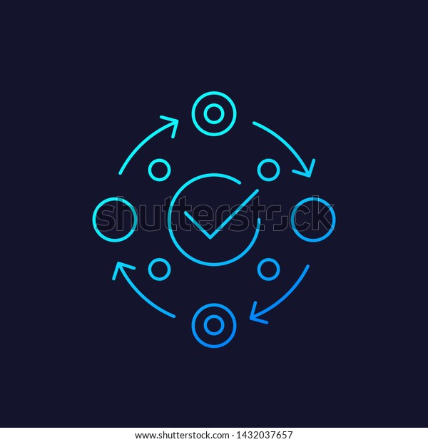 Methodology Icon Linear Vector Design Stock Vector (Royalty Free ...