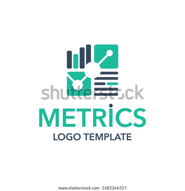 Metrics Logo Template Business Chart Data Stock Vector (Royalty Free ...