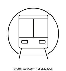 Metro Icon On White Background Vector Stock Vector (Royalty Free ...