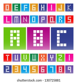 Metro Style Abcs Vector Illustration Stock Vector (Royalty Free ...
