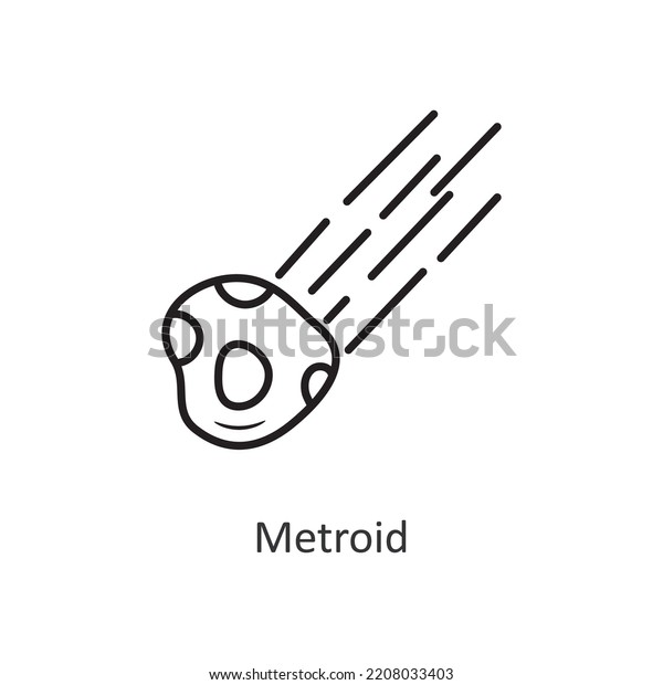 Metroid Vector Outline Icon Design Illustration Stock Vector (Royalty ...