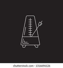 Metronome Icon Simple Element Illustration Metronome Stock Vector ...