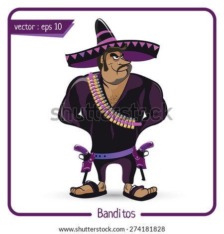 Mexican Bandit Stock Vector (Royalty Free) 274181828 - Shutterstock