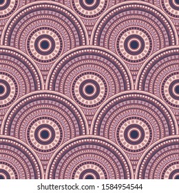 Mexican Circle Elements Fabric Print Vector: vector de stock (libre de ...