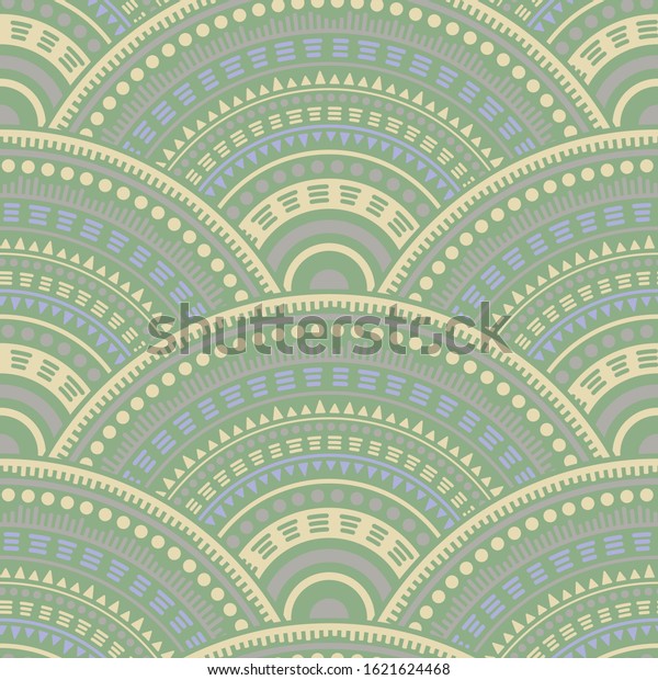 Mexican Circle Elements Tile Design Vector Stock Vector (Royalty Free ...