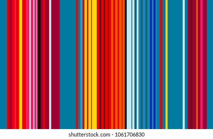 Mexican Colorful Sarape Pattern Stock Vector (Royalty Free) 1061706833
