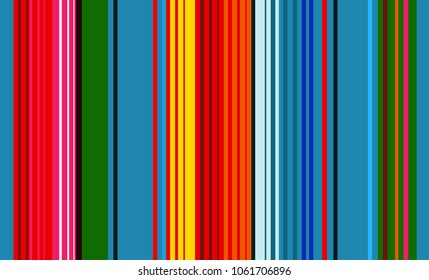 Mexican Blanket Stripes Seamless Vector Pattern Stock Vector (Royalty ...