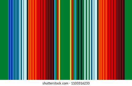 Traditional Mexican Colorful Sarape Copy Space Stock Vector (Royalty ...