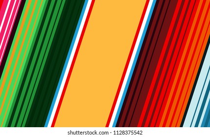 Mexican Colorful Sarape Pattern Stock Vector (Royalty Free) 1128375542 ...