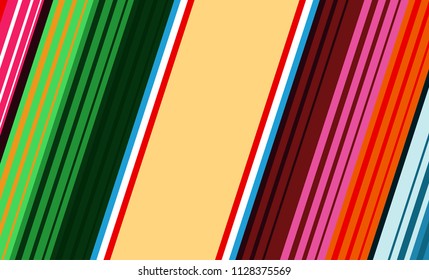 Mexican Colorful Sarape Pattern Stock Vector (Royalty Free) 1128375569 ...
