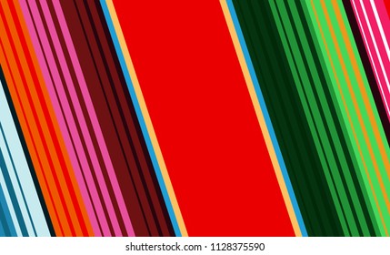 Mexican Colorful Sarape Pattern Stock Vector (Royalty Free) 1128375590 ...