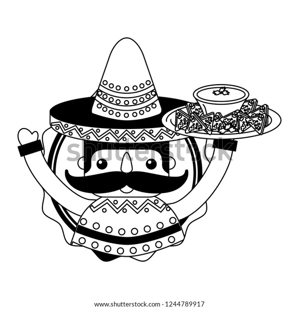 Mexican Man Hat Food Stock Vector (Royalty Free) 1244789917 | Shutterstock