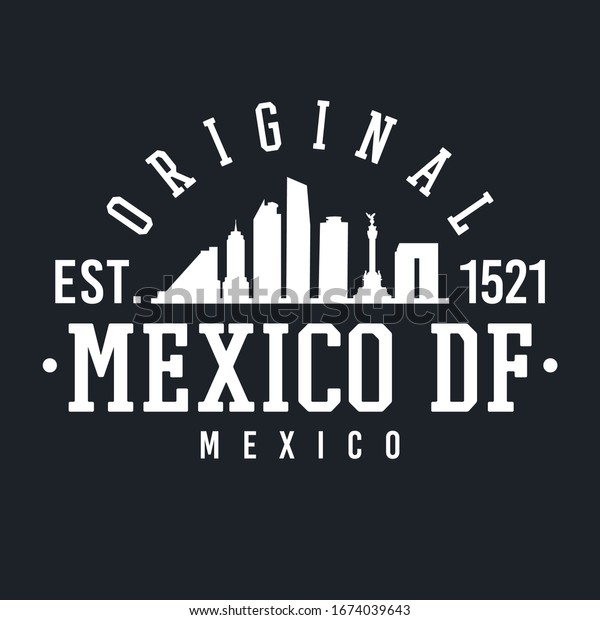 Ciudad de México, CDMX, Línea Skyline: vector de stock (libre de ...