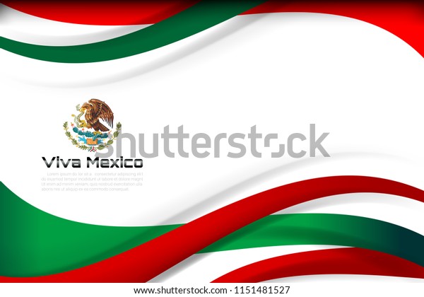 Mexico flag color background concept for National holiday, Independence ...