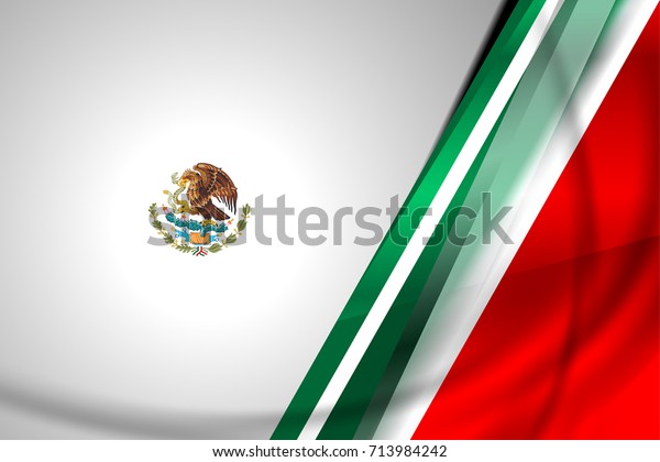 Mexico Flag Color Background Independence Day Stock Vector (Royalty ...