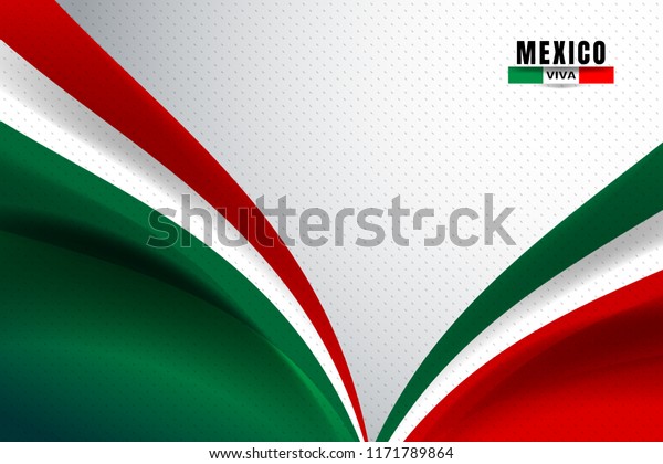 Mexico Flag Color Backgrounds Concept National Stock Vector (Royalty ...