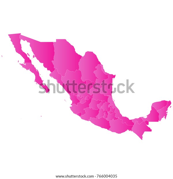Mexico Map Pink Pastel Graphic Background: vector de stock (libre de ...