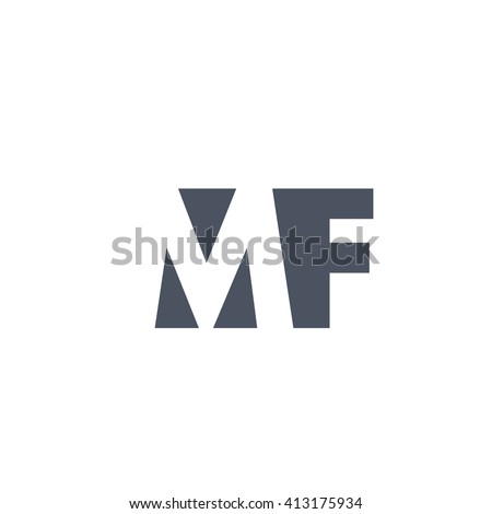 MF Logo Vector Graphic Branding Letter Stock Vector (Royalty Free ...