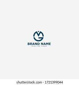 Mg Letter Logo Design Template Vector Stock Vector (Royalty Free ...