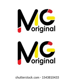 Mg Original Logo Vector Graphic Branding Stock Vector (Royalty Free ...