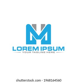 Mh Creative Logo Design Best Mh Stock Vector (Royalty Free) 1968164560 ...