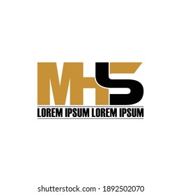 Mhs Letter Monogram Logo Design Vector Stock Vector (Royalty Free ...