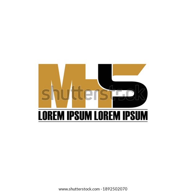 Mhs Letter Monogram Logo Design Vector Stock Vector (Royalty Free ...