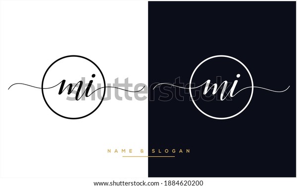 1,176 Mi Monogram Images, Stock Photos & Vectors | Shutterstock